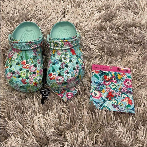 CROCS | Shoes | Crocs Vera Bradley Little Mermaid Jibbitz Set W 7 | Poshmark